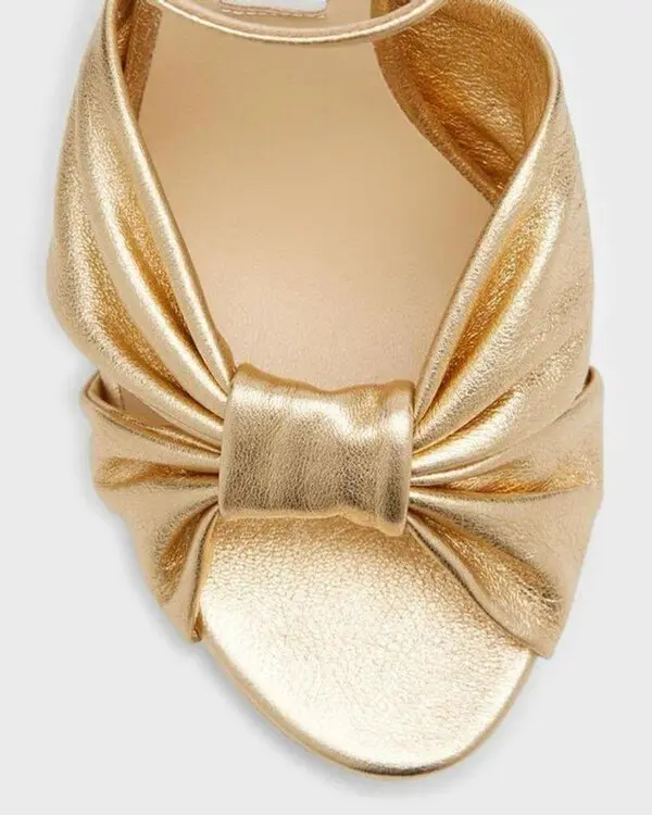 JIMMY CHOO Heloise Platform Sandals - Gold