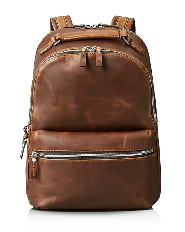 Shinola Distressed Runwell Backpack - Medium Brown