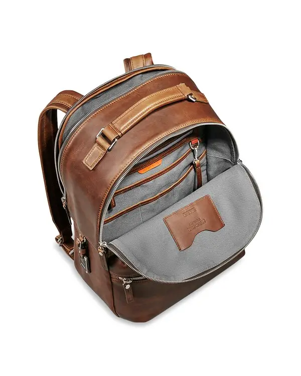 Shinola Distressed Runwell Backpack - Medium Brown