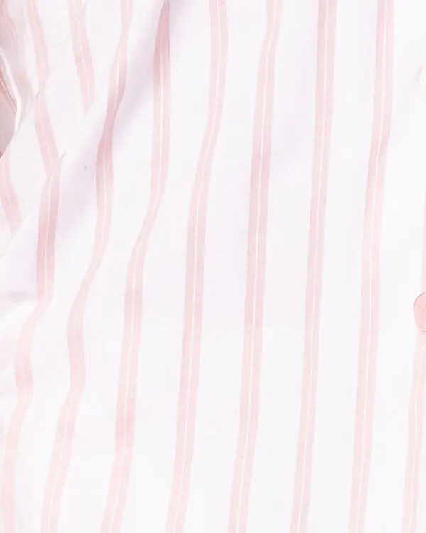 PETITE PLUME Striped Pima Short Pajama Set - Pink