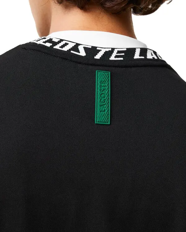 Lacoste Jacquard Logo Collar Tee