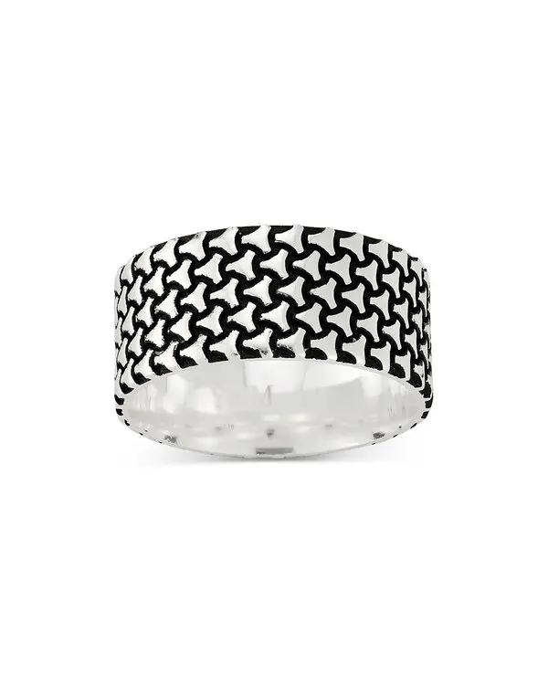 MILANESI AND CO Sterling Patterned Band Ring