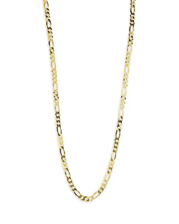 MILANESI AND CO 18k Plated Sterling Silver Figaro Chain Necklace - Gold
