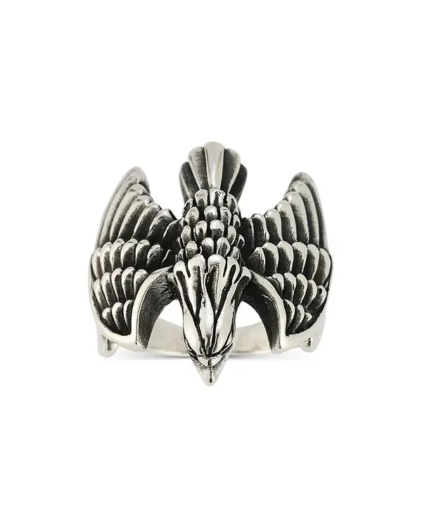 MILANESI AND CO Sterling Oxidized Eagle Ring - Silver