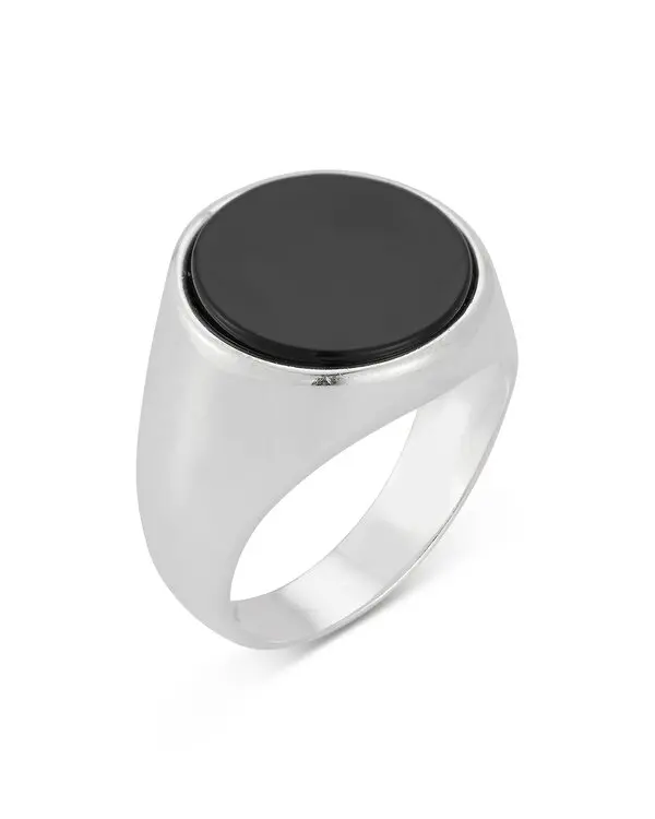 MILANESI AND CO Sterling Silver Oval Signet Ring