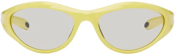 Bonnie Clyde Yellow Angel Sunglasses In Yellow/Grey - 70% Off