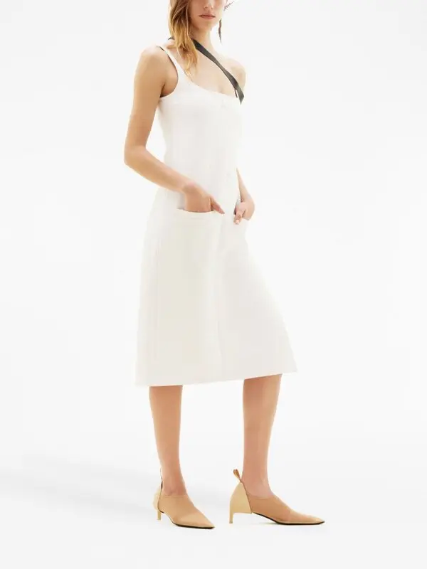 COURREGES Asymmetric-strap Vinyl Dress