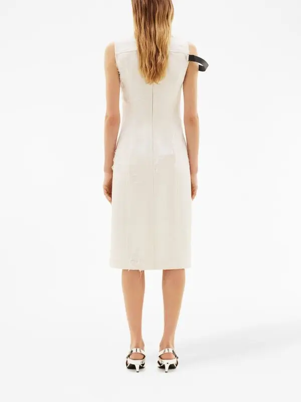COURREGES Strapped Tailored Twill Dress