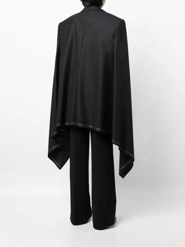 Junya Watanabe Belted Wool Cape Blazer