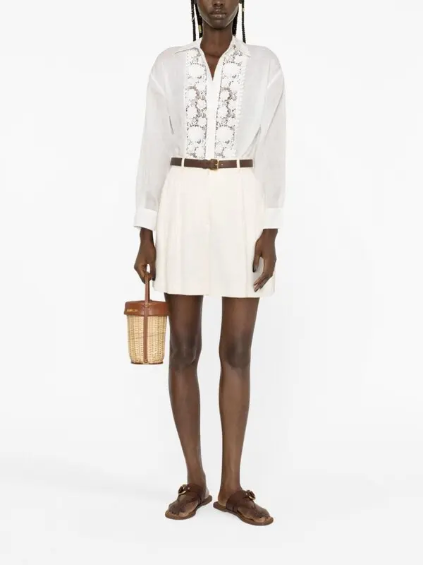 Zimmermann Raie Lace-panel Shirt
