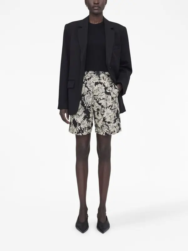 ANINE BING Carrie Floral-print Shorts