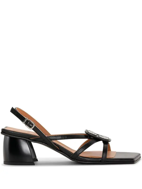 GANNI Logo-plaque Sandals