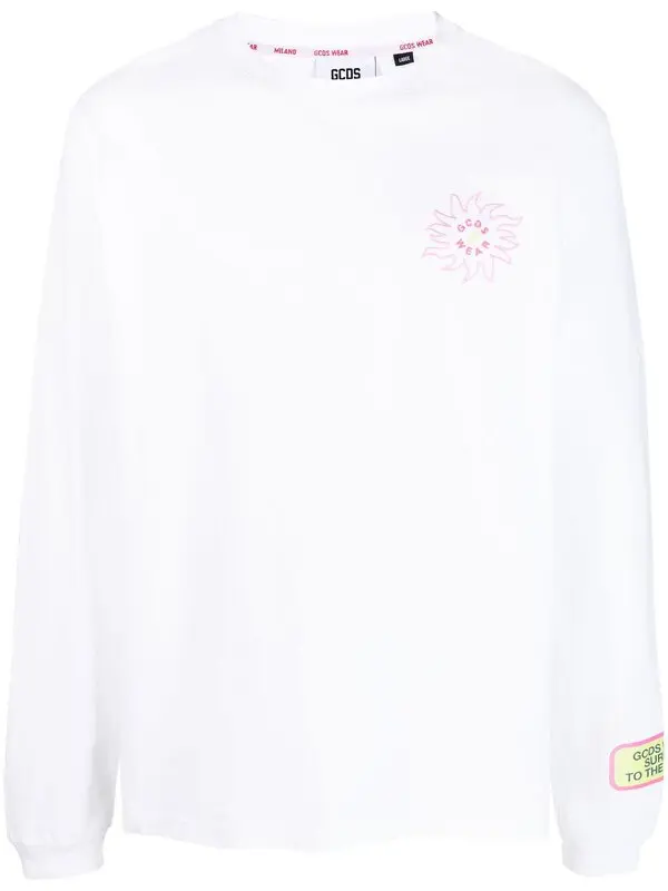 Gcds Surfing Wirdo Graphic-print T-shirt - White