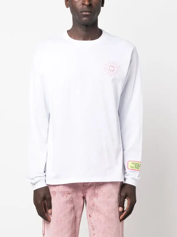 Gcds Surfing Wirdo Graphic-print T-shirt - White
