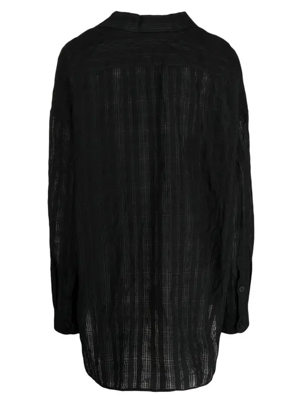 FORME D'EXPRESSION Semi-sheer Long-sleeve Shirt