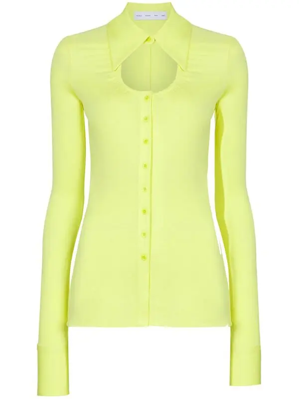 Proenza Schouler White Label Cut-out Shirt