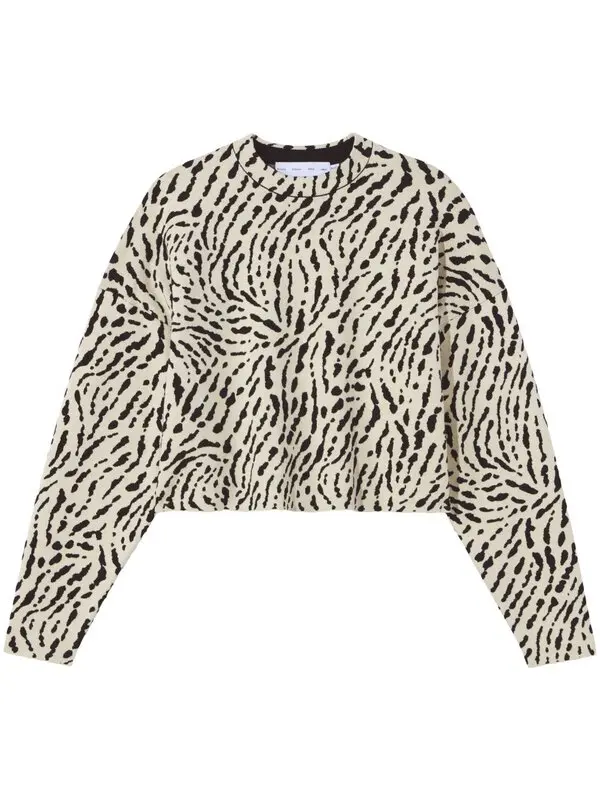 Proenza Schouler White Label Animal-pattern Jacquard Jumper