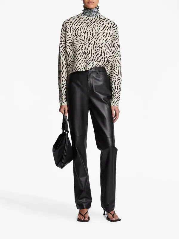 Proenza Schouler White Label Animal-pattern Jacquard Jumper