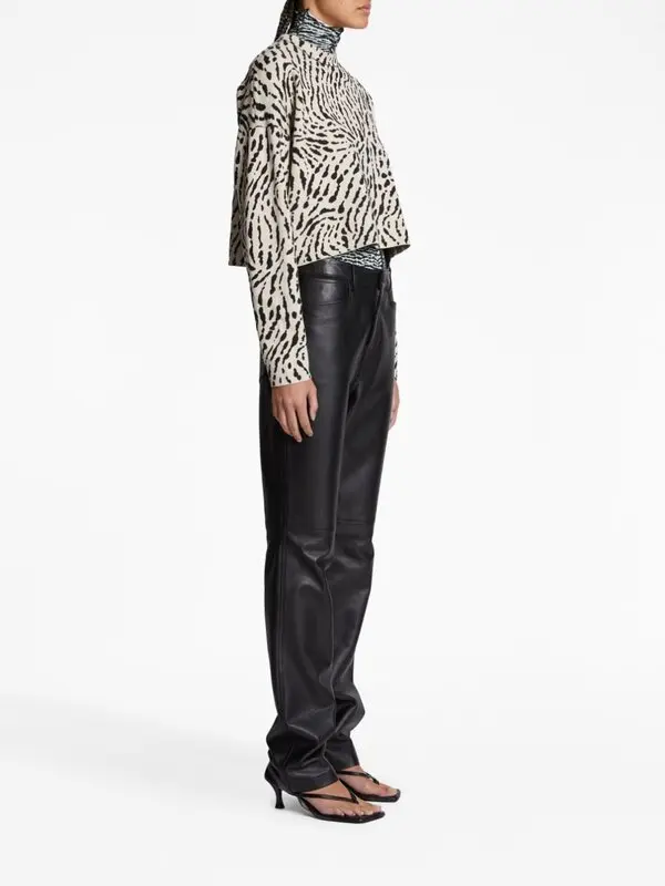 Proenza Schouler White Label Animal-pattern Jacquard Jumper