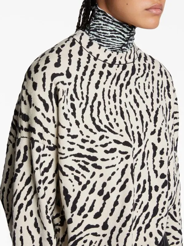Proenza Schouler White Label Animal-pattern Jacquard Jumper