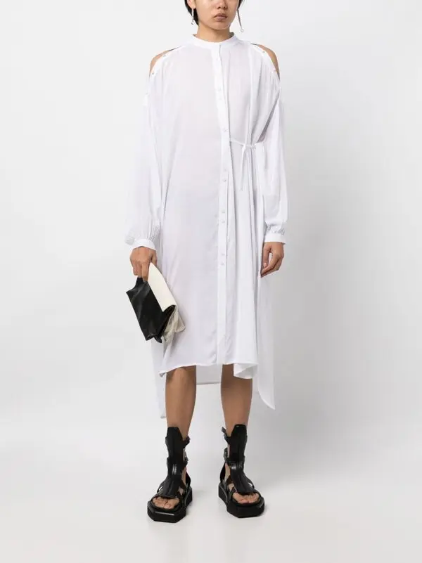 Isabel Benenato Long-sleeve Shirt Dress