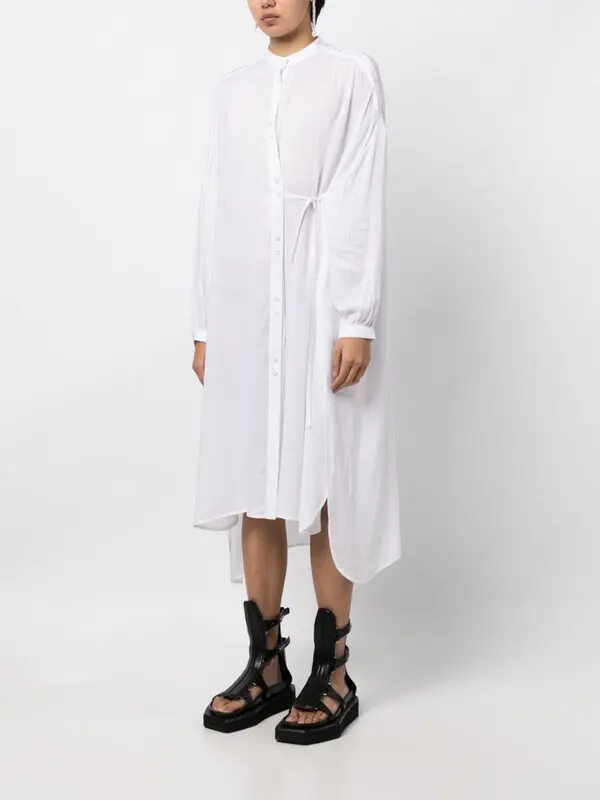 Isabel Benenato Long-sleeve Shirt Dress