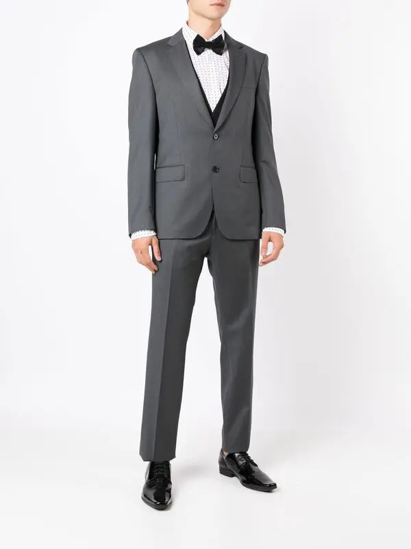 BOSS Single-breasted Fitted Blazer - Grey