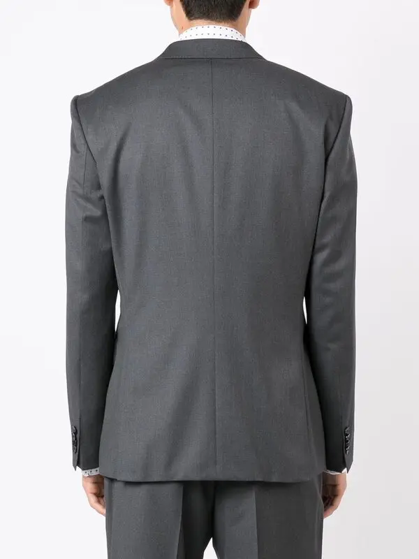 BOSS Single-breasted Fitted Blazer - Grey
