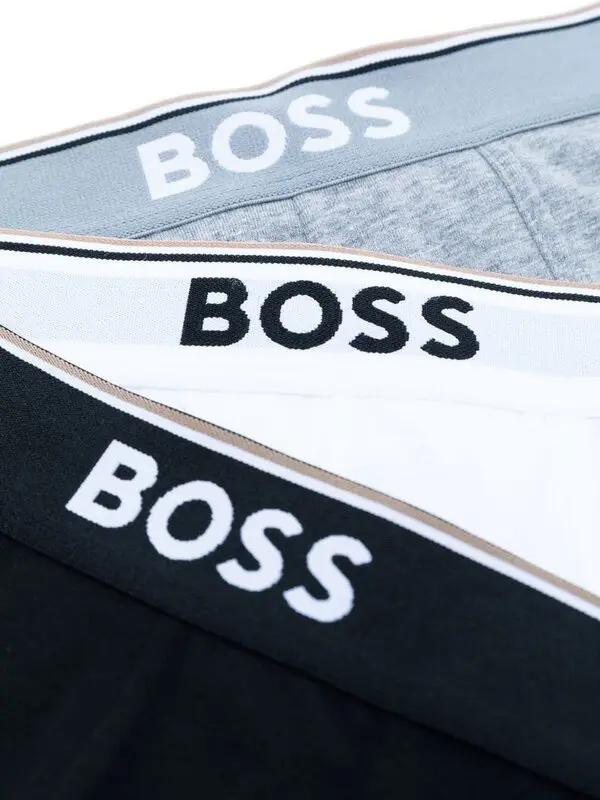 BOSS Stripe-trim Logo-waistband Boxers