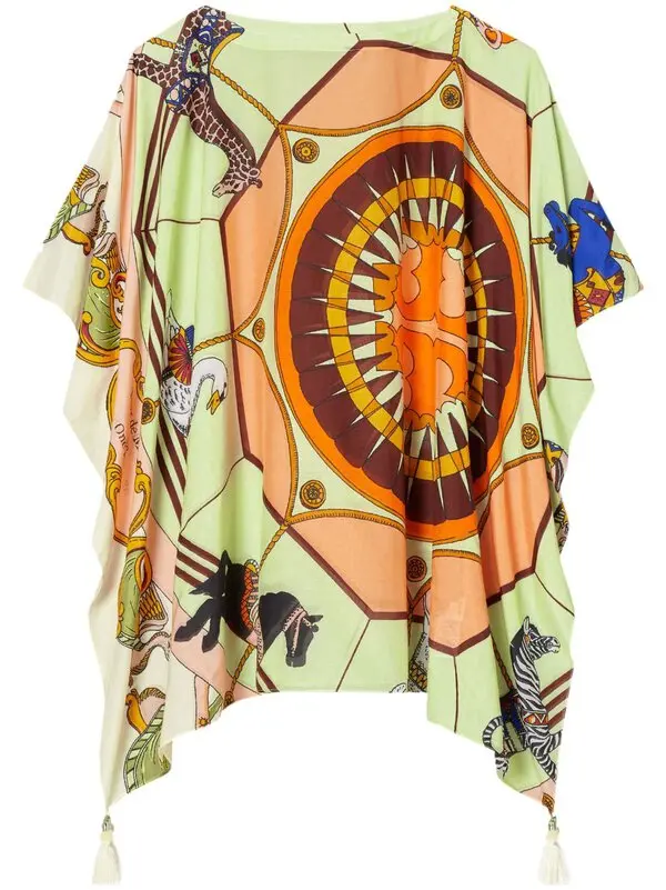 Tory Burch Graphic-print Beach Caftan