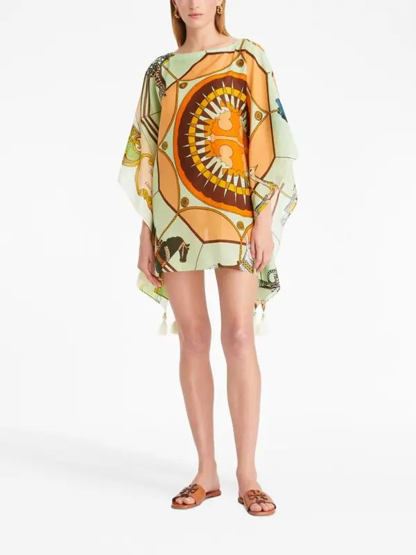 Tory Burch Graphic-print Beach Caftan