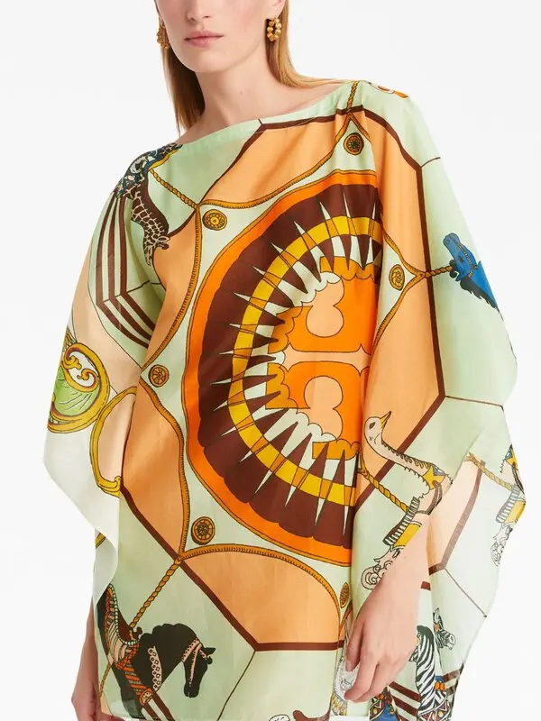 Tory Burch Graphic-print Beach Caftan