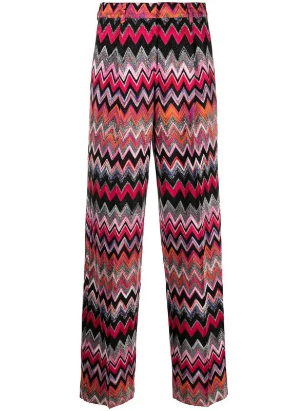 Missoni Zigzag Woven Straight-leg Trousers
