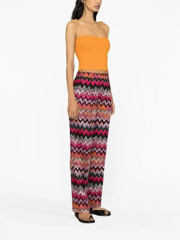 Missoni Zigzag Woven Straight-leg Trousers