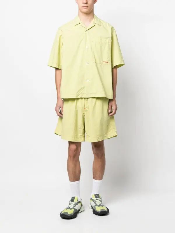 Sunnei Logo-print Crinkled Shirt