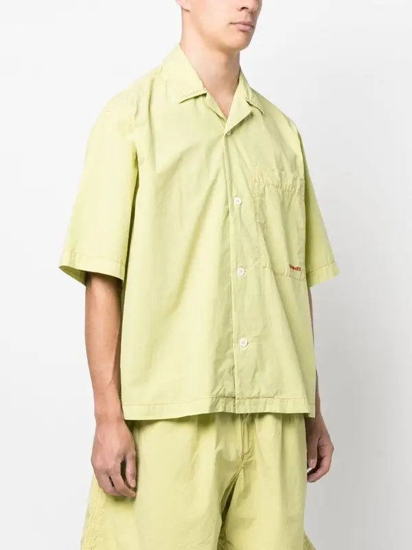 Sunnei Logo-print Crinkled Shirt