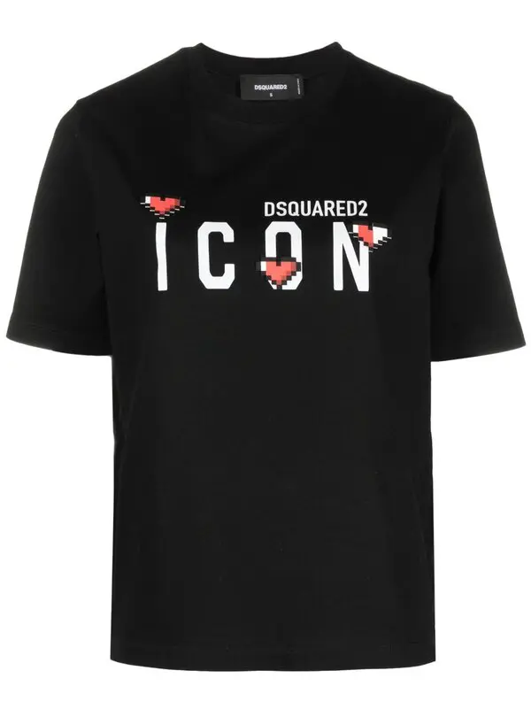 Dsquared2 Logo-print Cotton T-shirt - Black