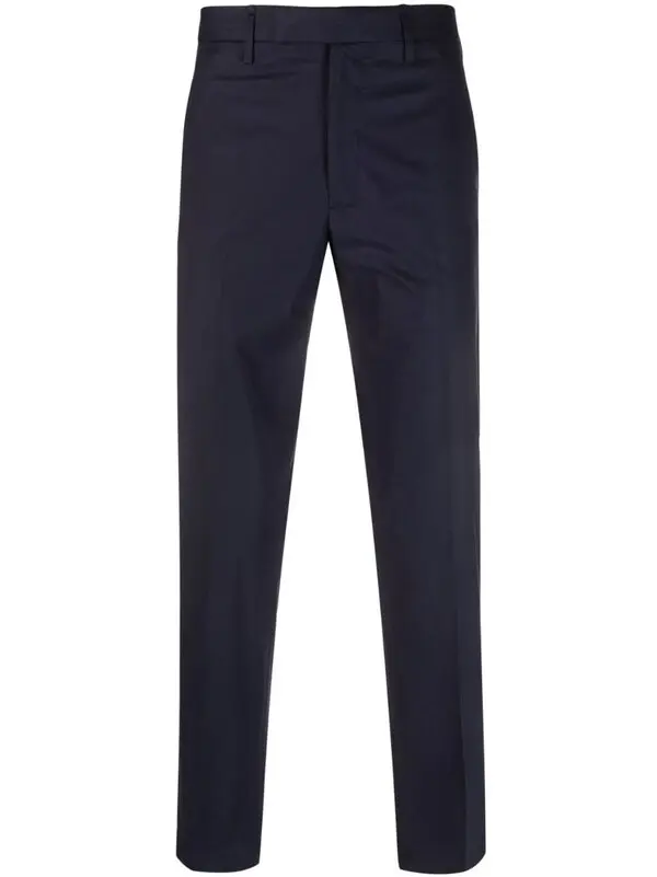 Neil Barrett Navy Mid-rise Straight-leg Trousers