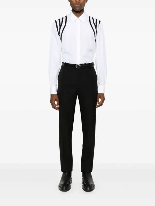 Alexander McQueen Tailored Cigarette Trousers - Black