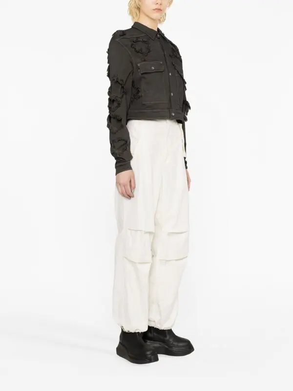 Rick Owens Distressed Cropped Jacket