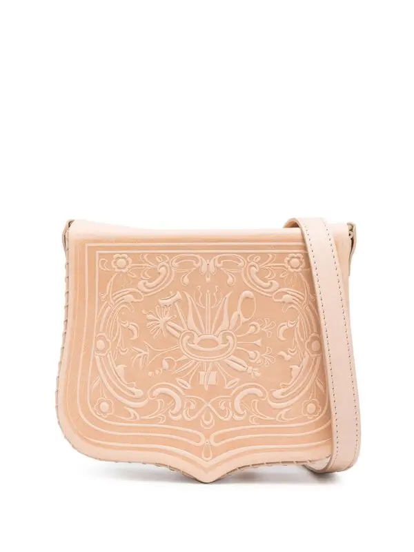 Zeus+dione Embossed Leather Crossbody Bag