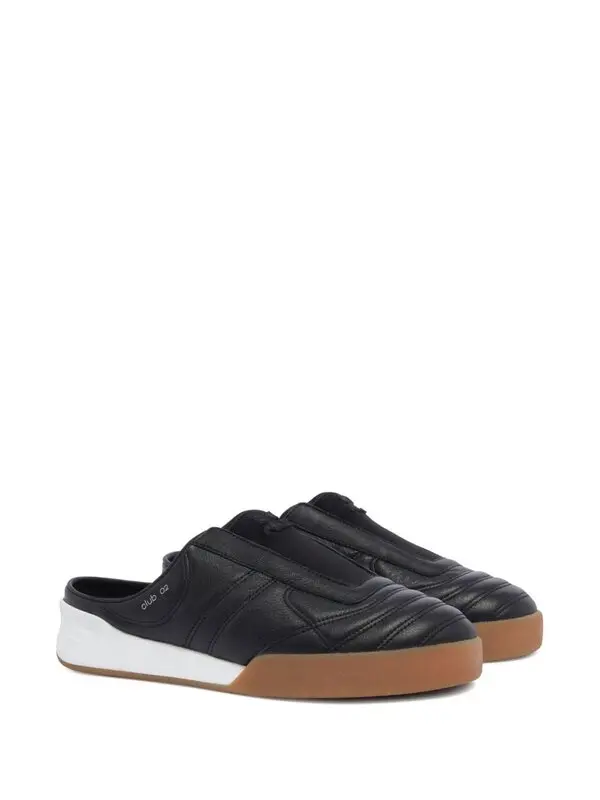 COURREGES Club 02 Leather Sneakers - Black