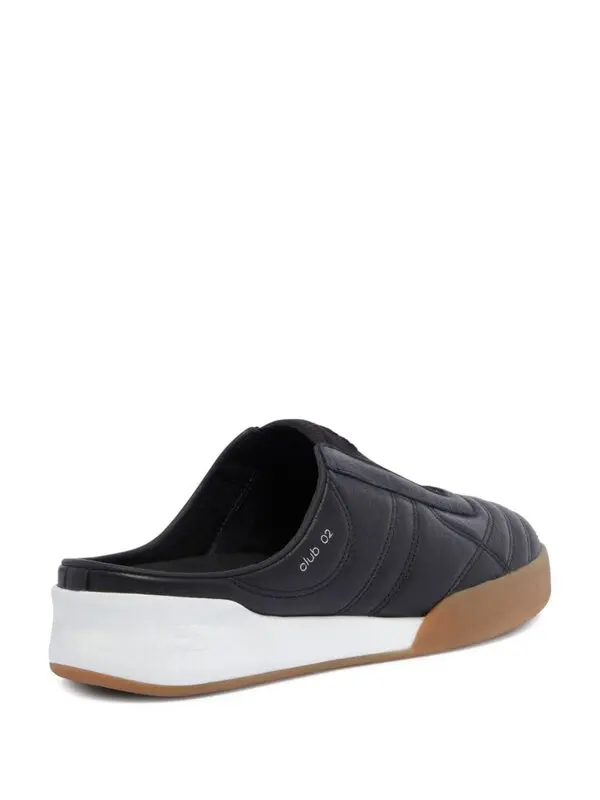COURREGES Club 02 Leather Sneakers - Black