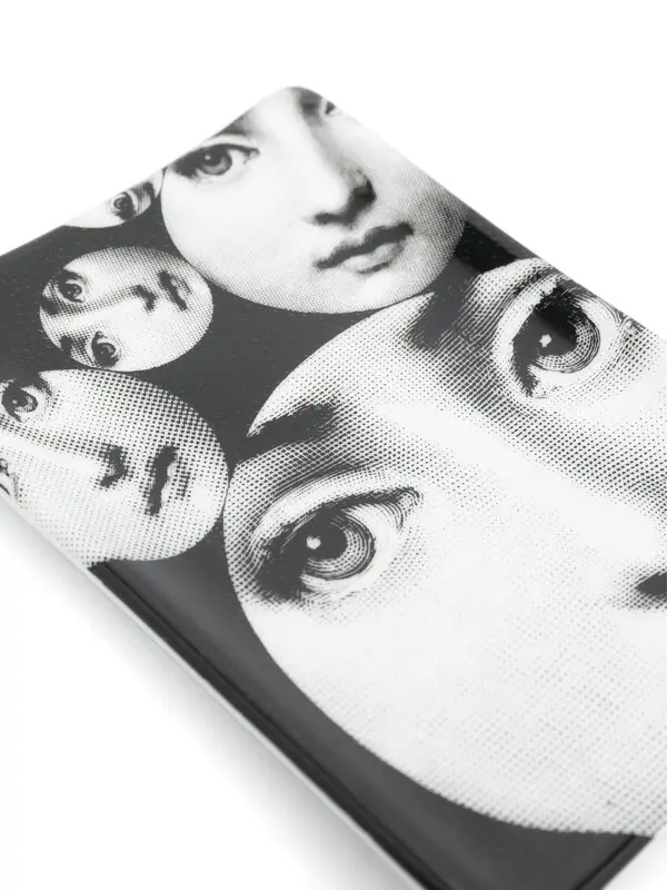 FORNASETTI Tema E Variazioni N.242 Porcelain Ashtray - Black