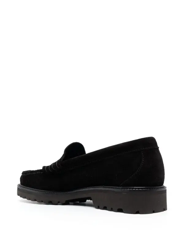 G.H.BASS 90 Larson Suede Loafers - Black