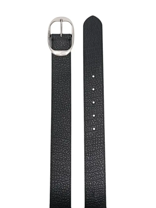 TOM FORD Oval Buckle Leather Belt