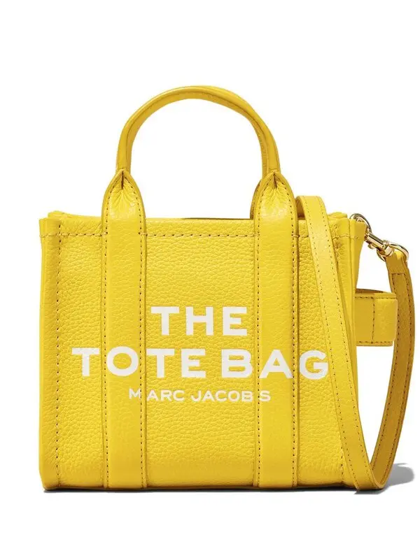 Marc Jacobs Leather Crossbody Tote Bag - Yellow