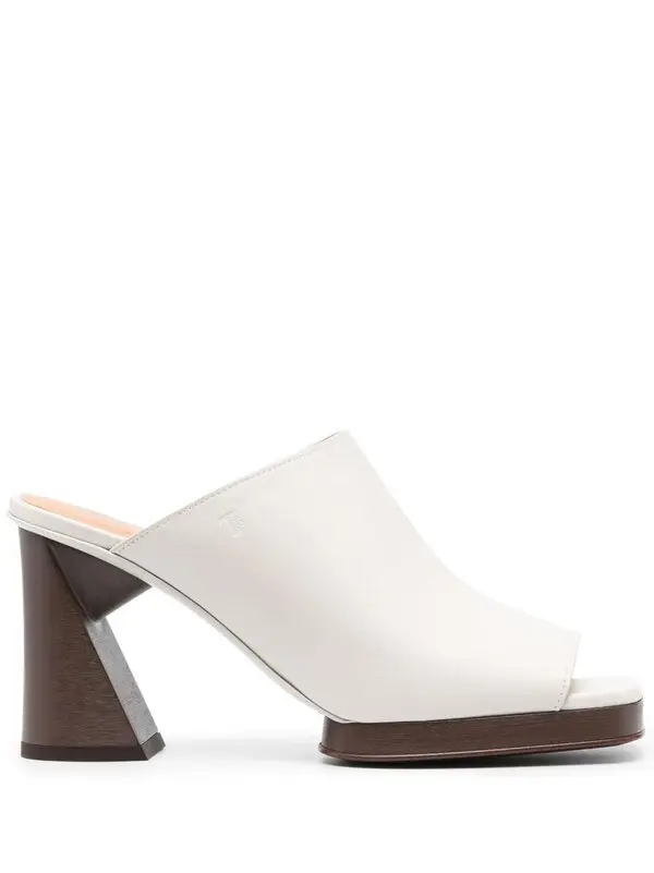 TOD'S Sculpted-heel Open-toe Sandals