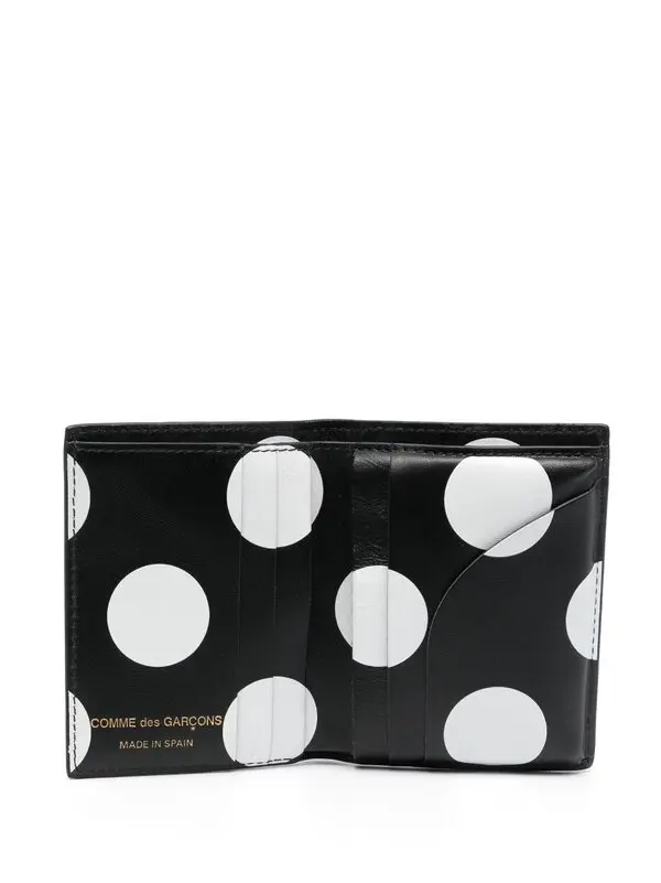 Comme Des Garçons Polka-dot Bifold Wallet