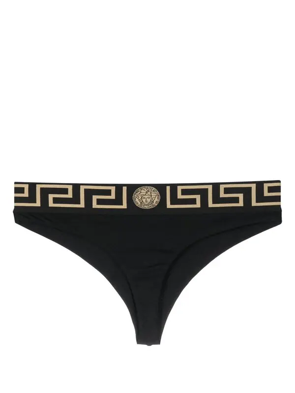 Versace Greca Border Briefs - Black